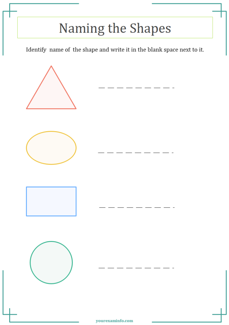 Fun & Engaging Shapes Worksheet for LKG Students | Free PDF